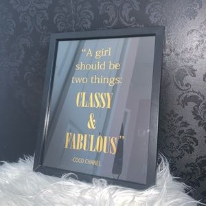 CHANEL | Accents | Coco Chanel Frame Room Decoration Piece | Poshmark